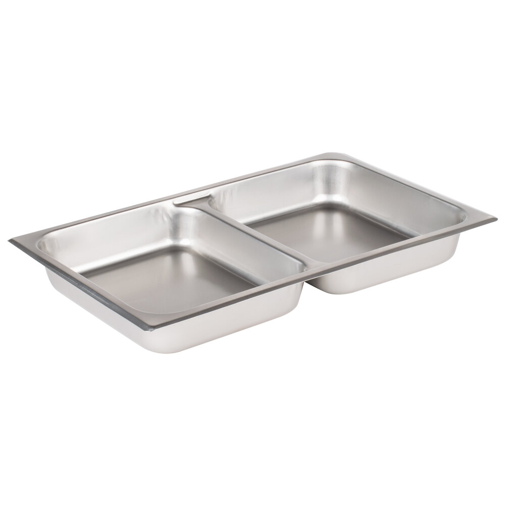 Full Size Steam Table Pan (Divided) - 2 1/2" Deep, Stainless Steel