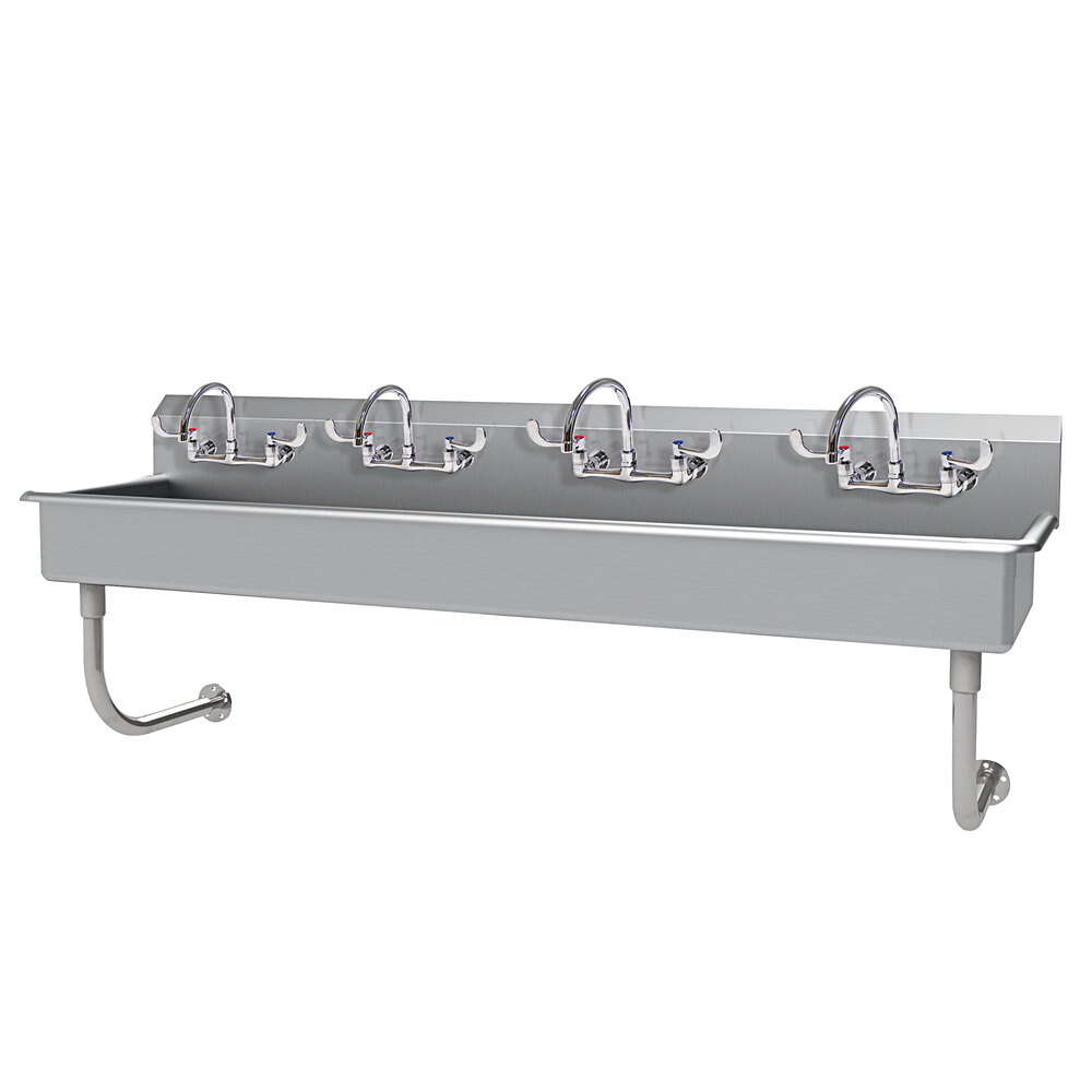 Advance Tabco FS-WM-80-F 14-Gauge Multi-Station Wall Mounted Hand Sink ...