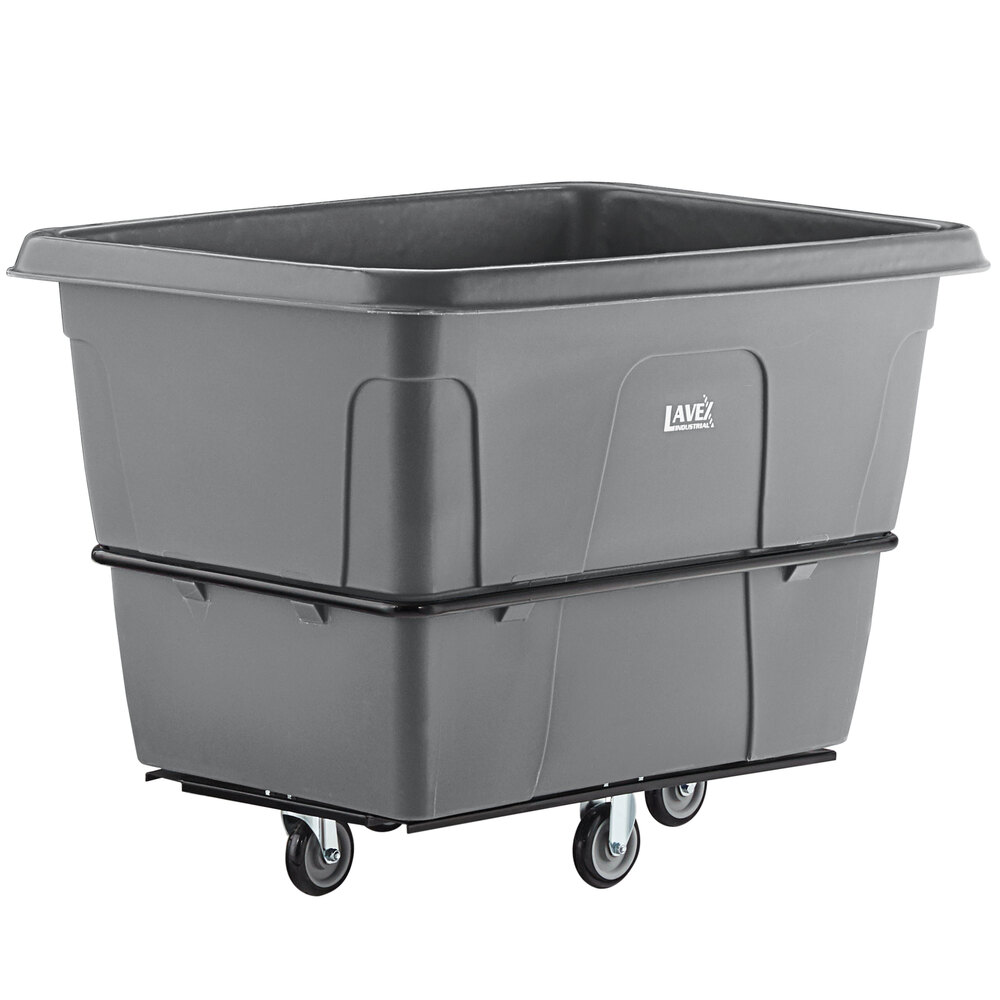 Lavex 20 Cubic Foot Gray Cube Truck (1200 lb. Capacity)