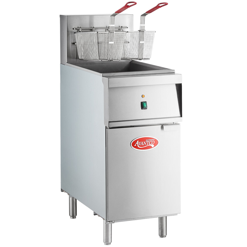 Avantco EF40-240-3 40 lb. Electric Floor Fryer - 240V, 3 Phase