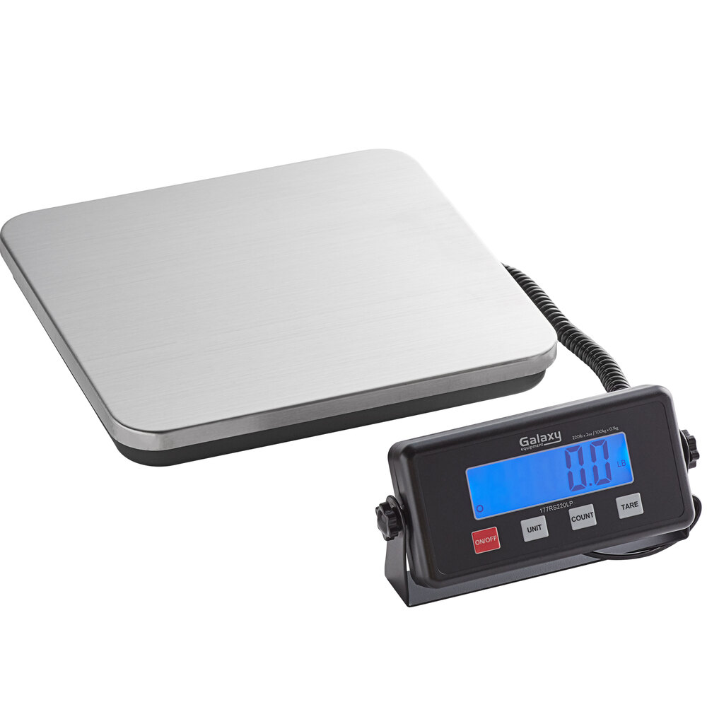 Galaxy RS220LP 220 lb. Low-Profile Digital Receiving Scale with Remote ...