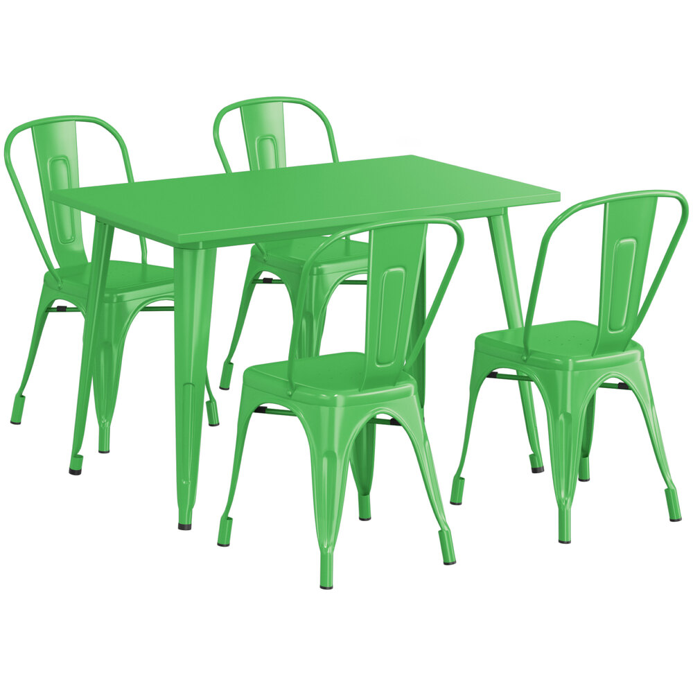 Lancaster Table & Seating Alloy Series 47 1/2" x 29 1/2" Green Standard ...