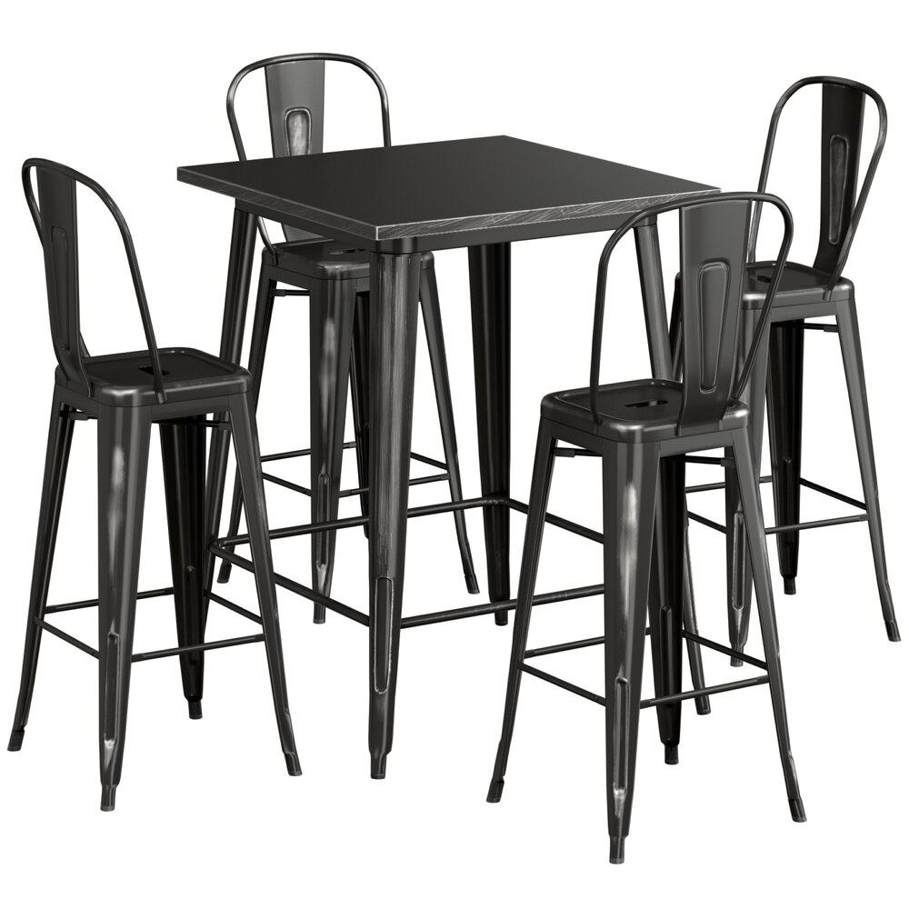 Lancaster Table & Seating Alloy Series 31 1/2" x 31 1/2" Distressed ...