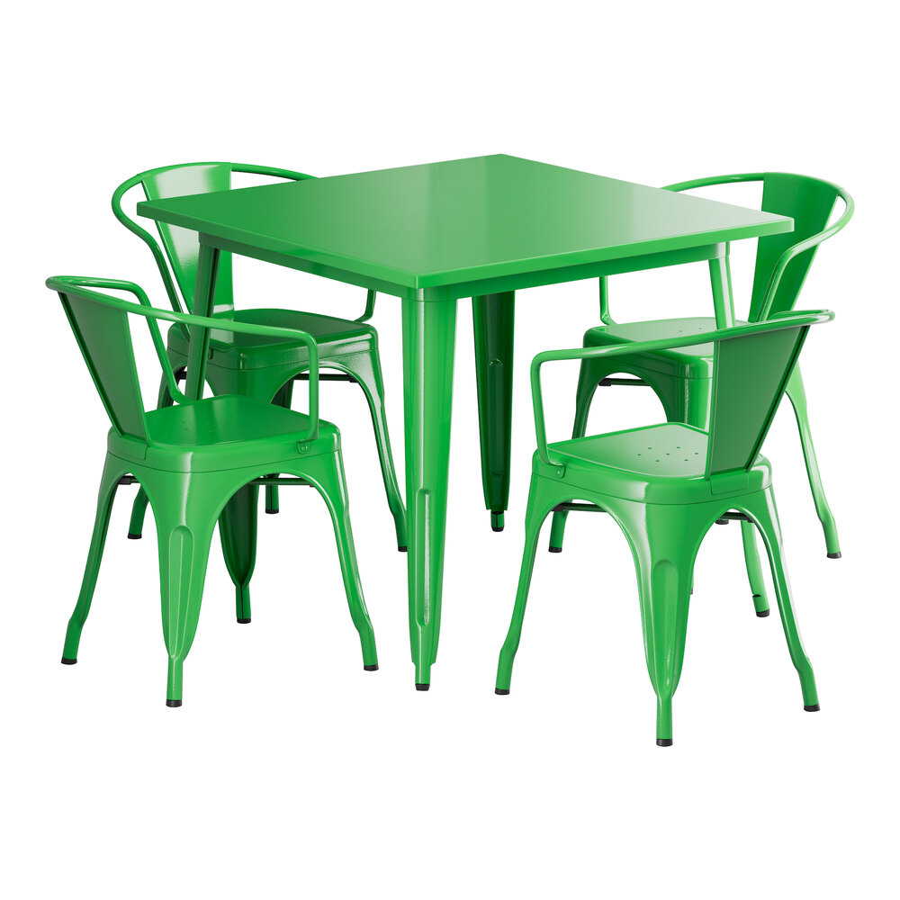 Lancaster Table & Seating Alloy 36" x 36" Jade Green Standard Height ...