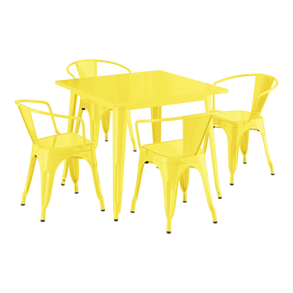 Lancaster Table & Seating Alloy Series 35 1/2" x 35 1/2" Citrine Yellow ...