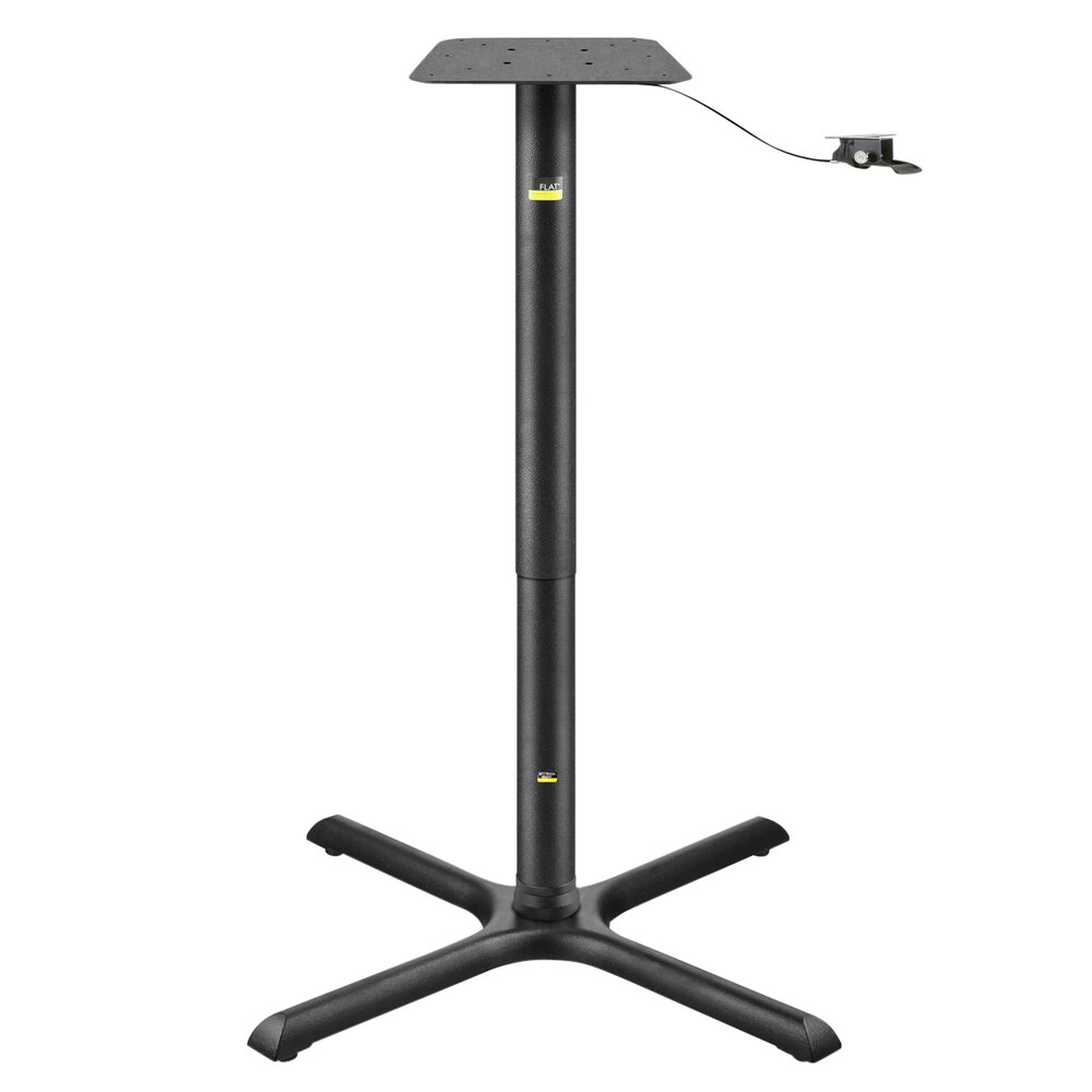 FLAT Tech KX30 30" x 30" Self-Stabilizing Black Table Base with Height ...