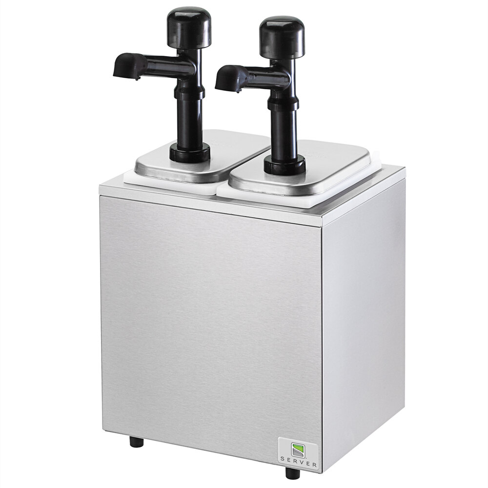 Server SB-2 79790 Cold Station Countertop Condiment Dispenser with 2 ...