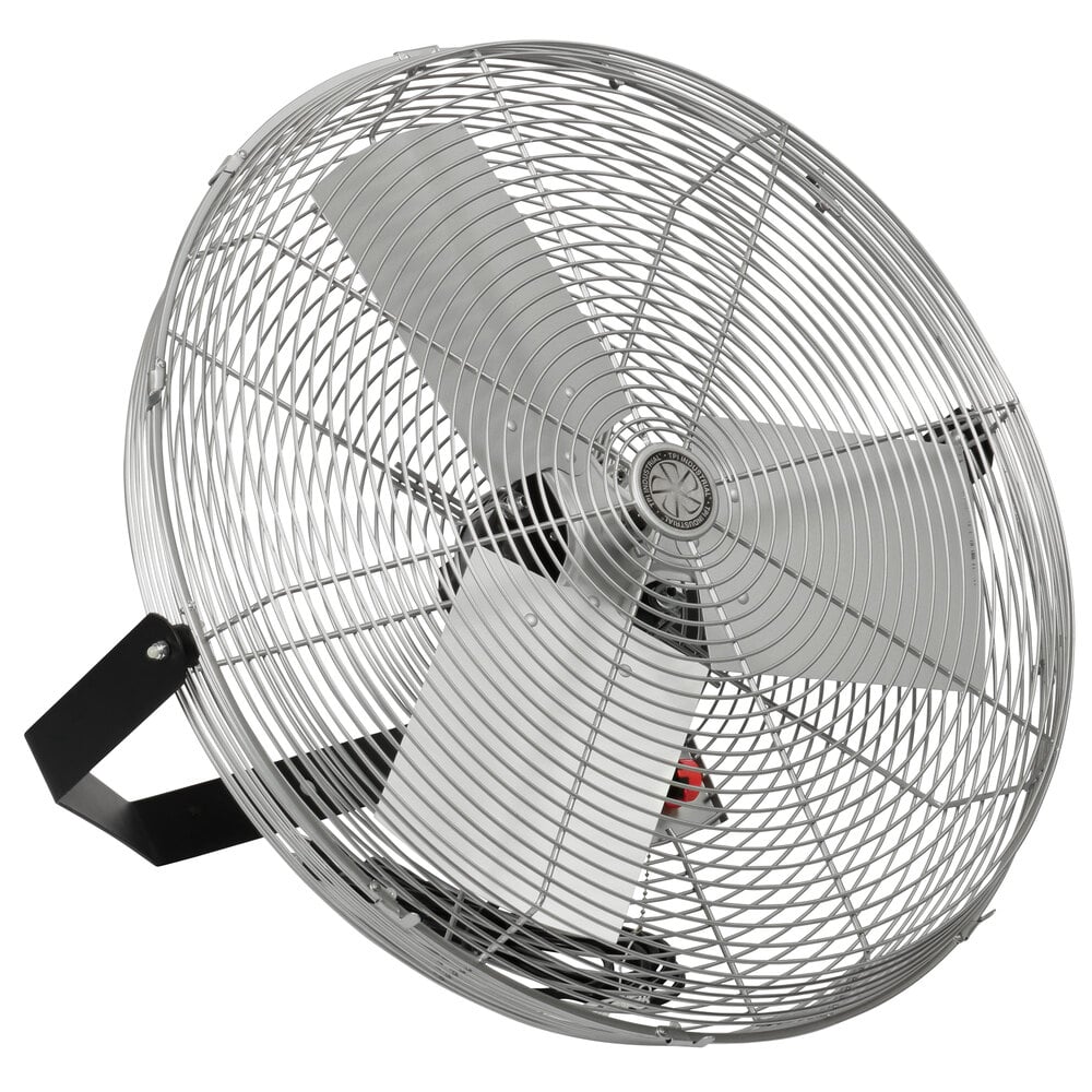 TPI U-24-TE 24" 3-Speed Tilt Head Industrial Wall-Mount Fan - 1/8 hp ...