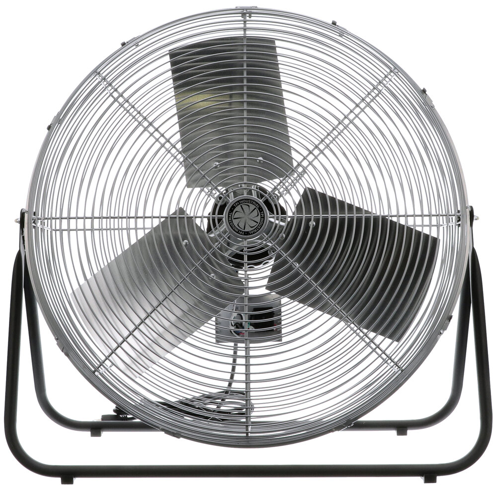 TPI F-24-TE 24" 3-Speed Tilt Head Industrial Floor Fan - 1/8 hp, 2,100 CFM