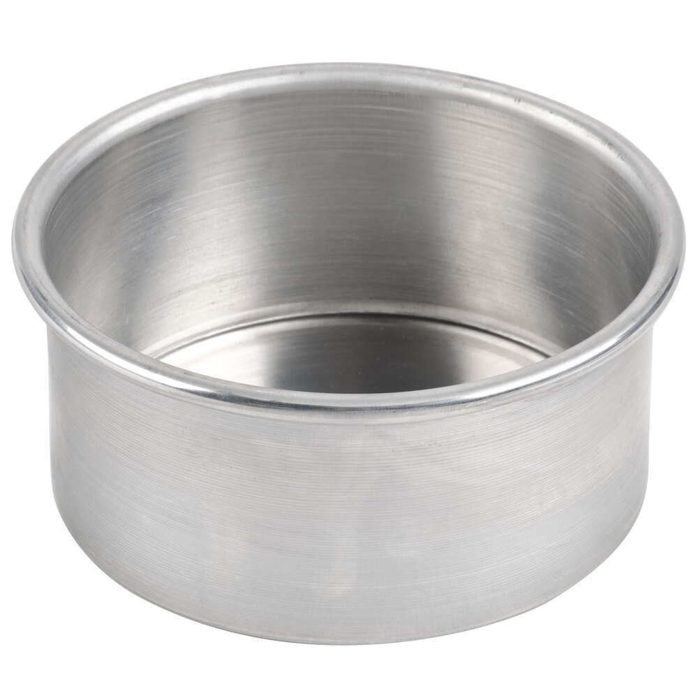 American Metalcraft 3806 6" x 3" Aluminum Round Cake Pan