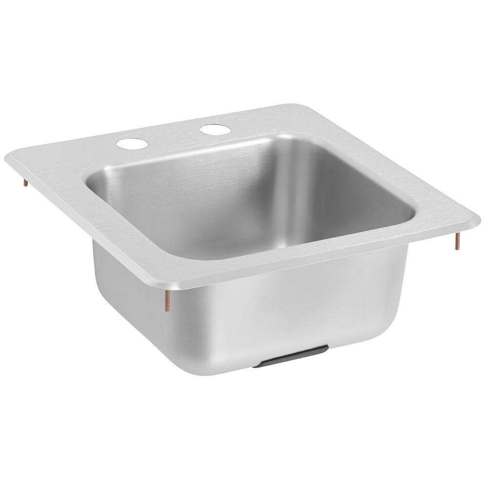 Vollrath 155-4 15" x 15" 1 Compartment 20-Gauge Stainless Steel Drop-In ...