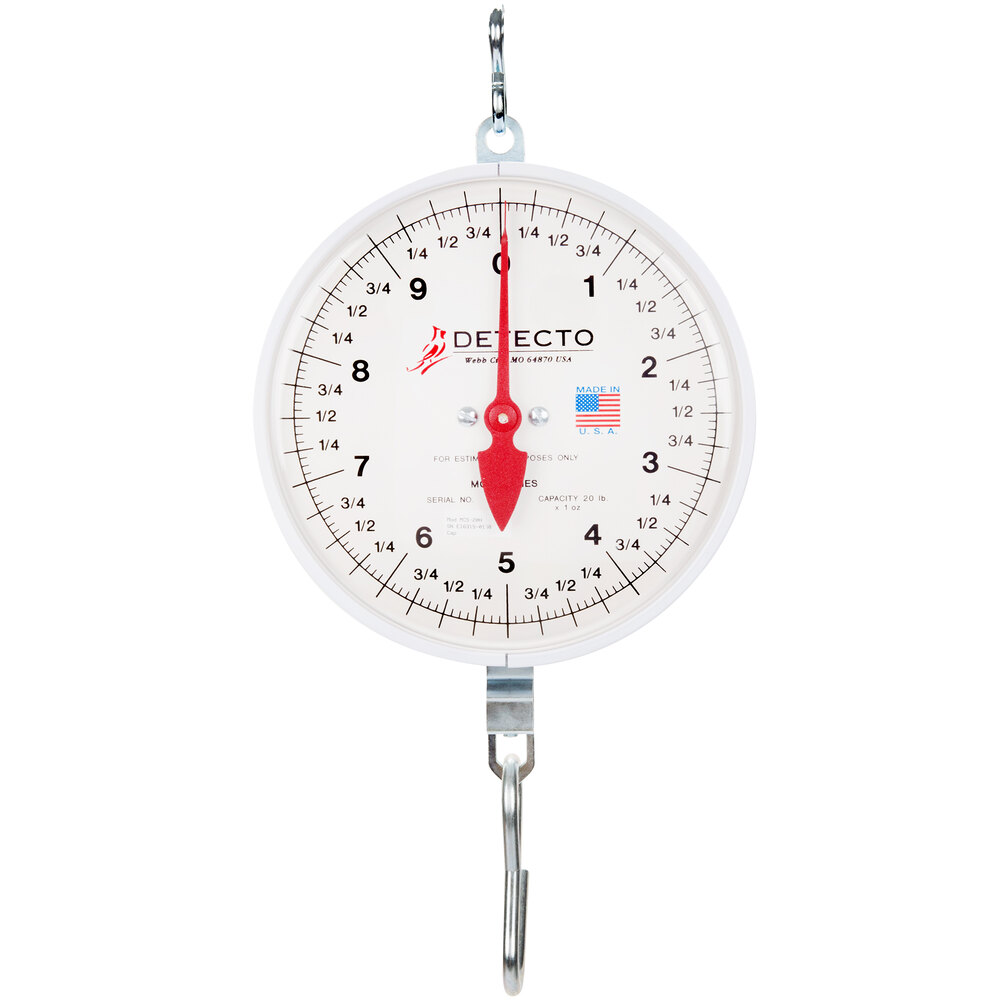 Cardinal Detecto MCS-20H 20 lb. Hanging Hook Scale