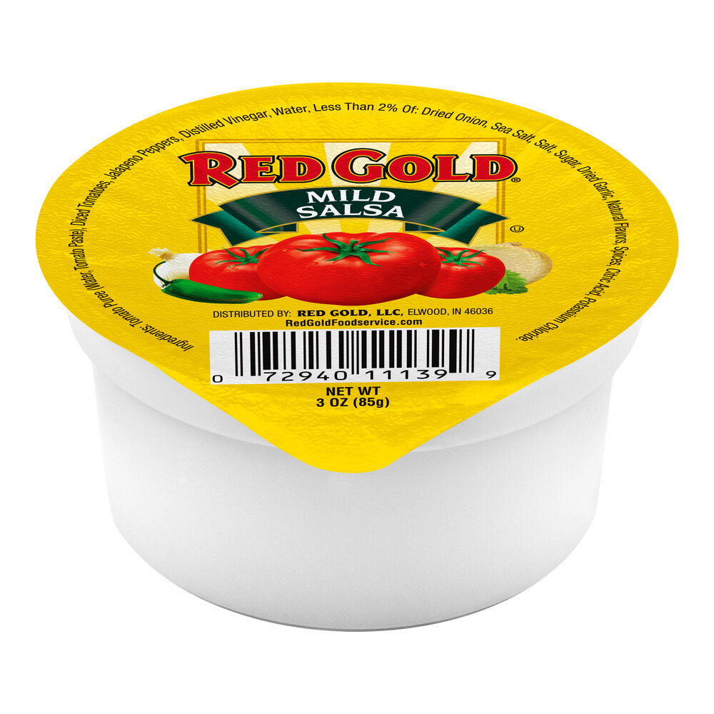 Red Gold Mild Salsa Cups - 84/Case | Shop WebstaurantStore