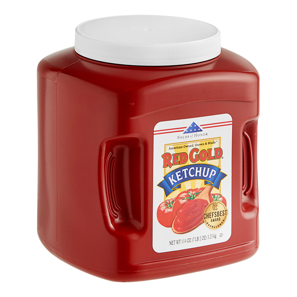 Red Gold Fancy Ketchup in Plastic Jugs with Pumps - 6/Case