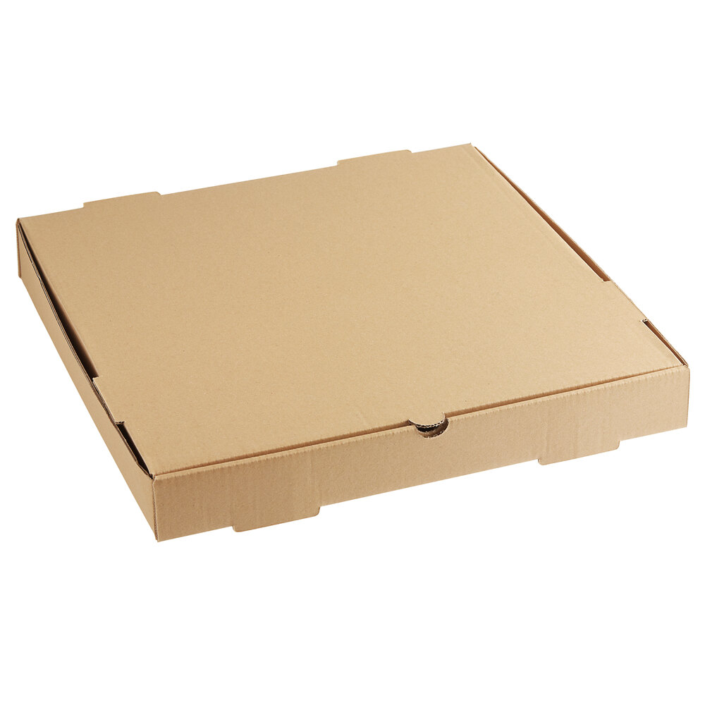Choice 16" x 16" x 2" Kraft Corrugated Plain Pizza / Bakery Box - 50/Case