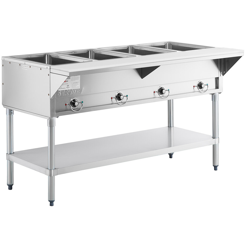 ServIt EST-4WS Four Pan Sealed Well Electric Steam Table with ...