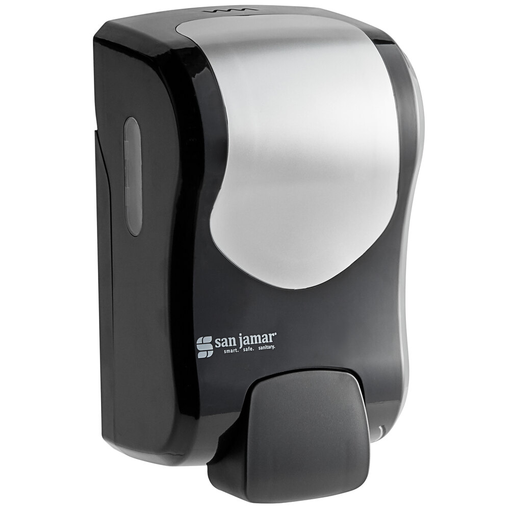 San Jamar S970BKSS Summit Rely Black Manual Hand Soap, Sanitizer, and ...