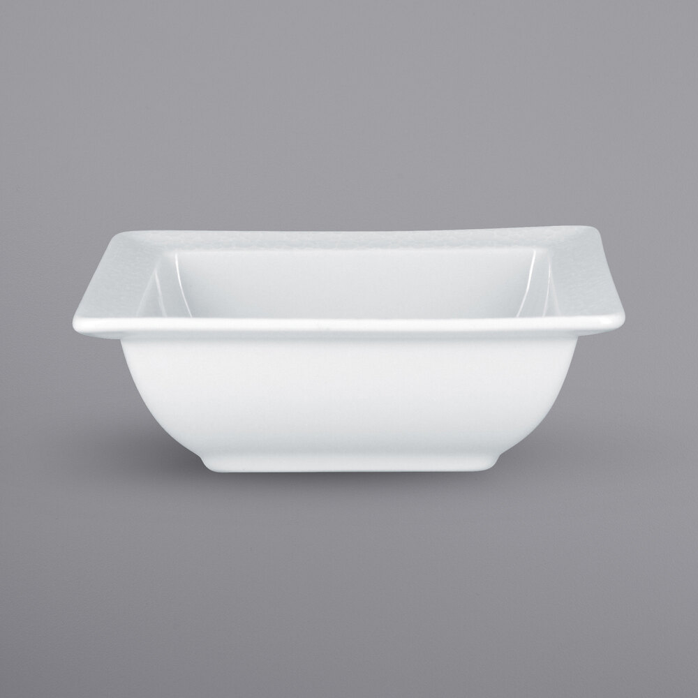 RAK Porcelain CHPCLSB14 Charm 10.8 oz. Bright White Embossed Square ...