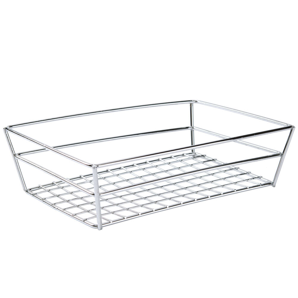 American Metalcraft RMB59C Chrome Rectangular Small Grid Basket - 9" x ...