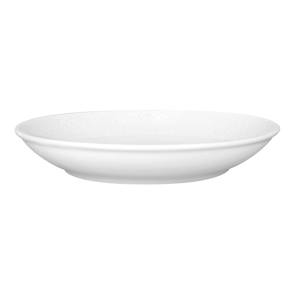 RAK Porcelain Charm 10 1/4" Bright White Embossed Round Deep Coupe ...