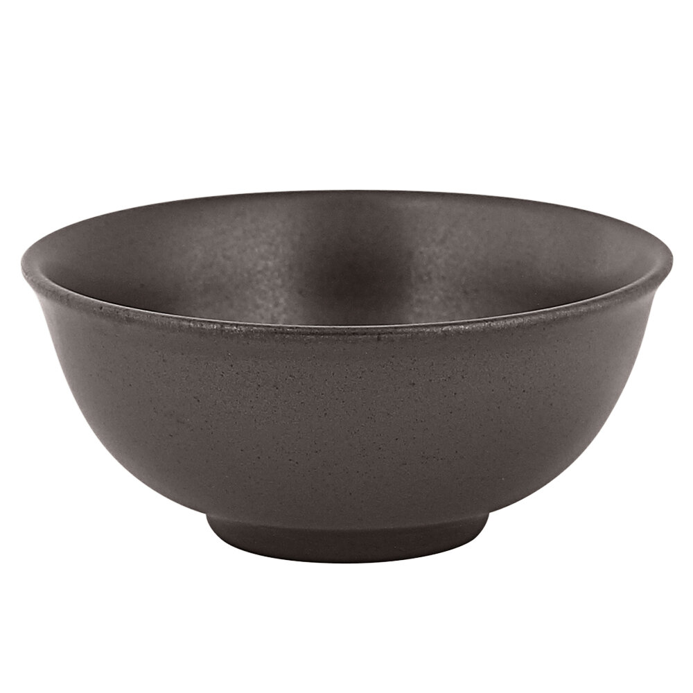 RAK Porcelain Genesis Mat 9.15 oz. Cocoa Round Porcelain Bowl - 12/Case