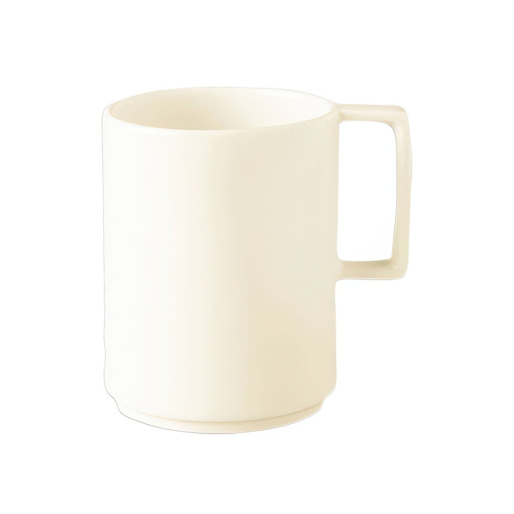 RAK Porcelain Nordic 11.15 oz. Warm White Porcelain Stackable Mug - 6/Case