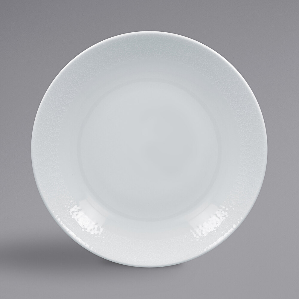 RAK Porcelain Charm 12 1/4" Bright White Embossed Round Deep Coupe ...