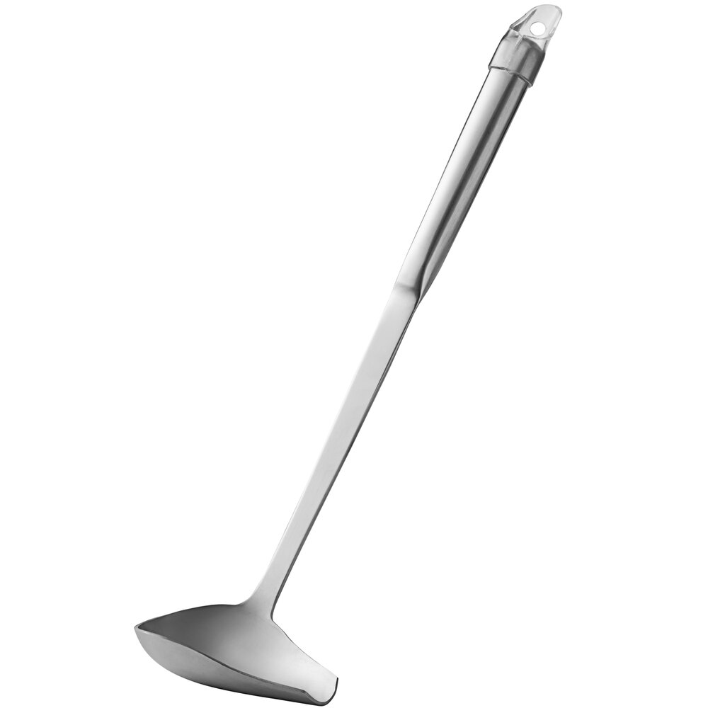 Choice 1 oz. Hollow Stainless Steel Handle Pour Spout Ladle