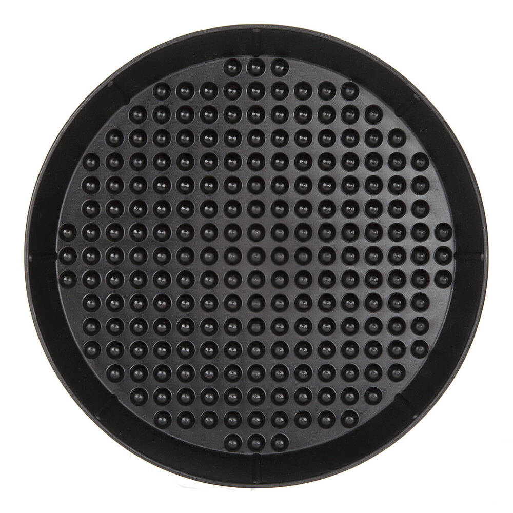 HS Inc. HS1033 12" Charcoal Polypropylene Pizza Pleezer Pizza Tray - 12 ...