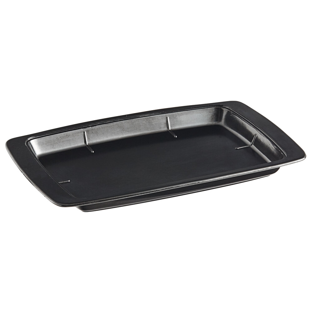 Choice 8" x 13" Rectangular Black Bakelite Thermal Underliner