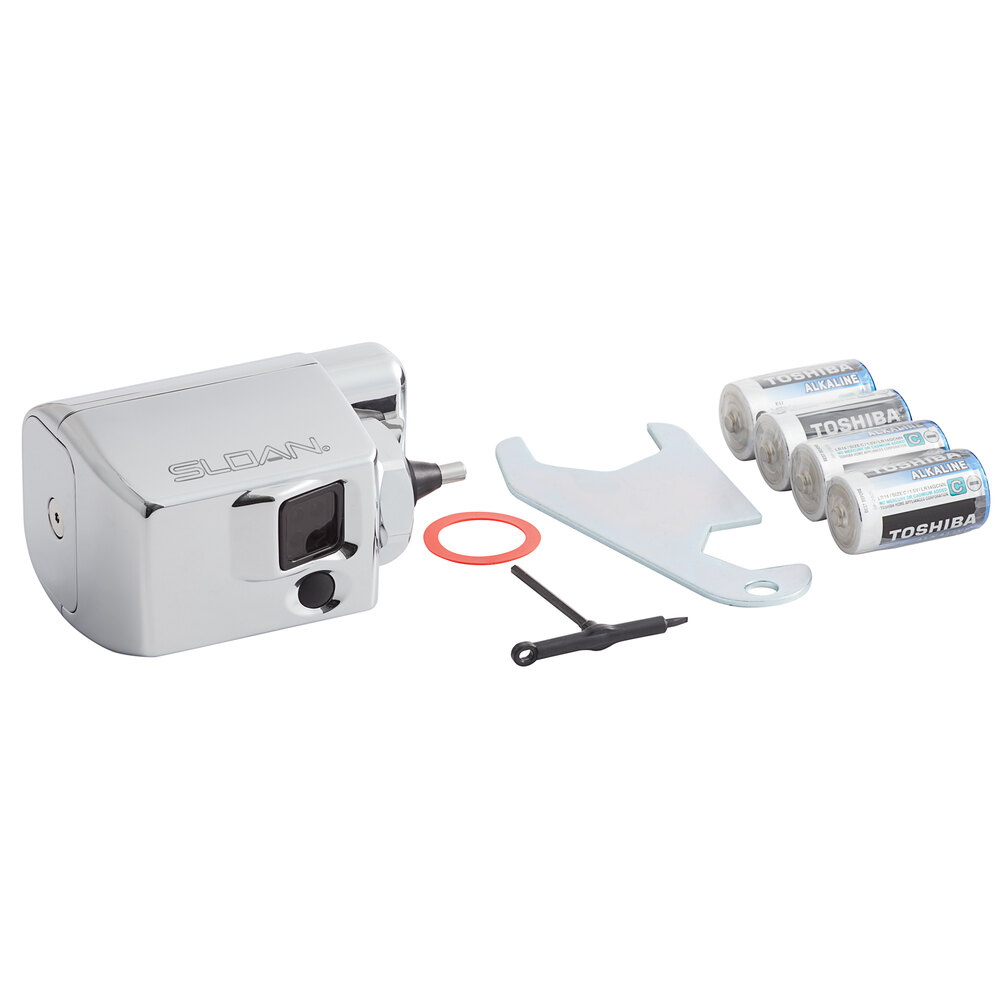 Sloan 0325105 EBV89A Polished Chrome Single Flush Sensor Retrofit Kit ...