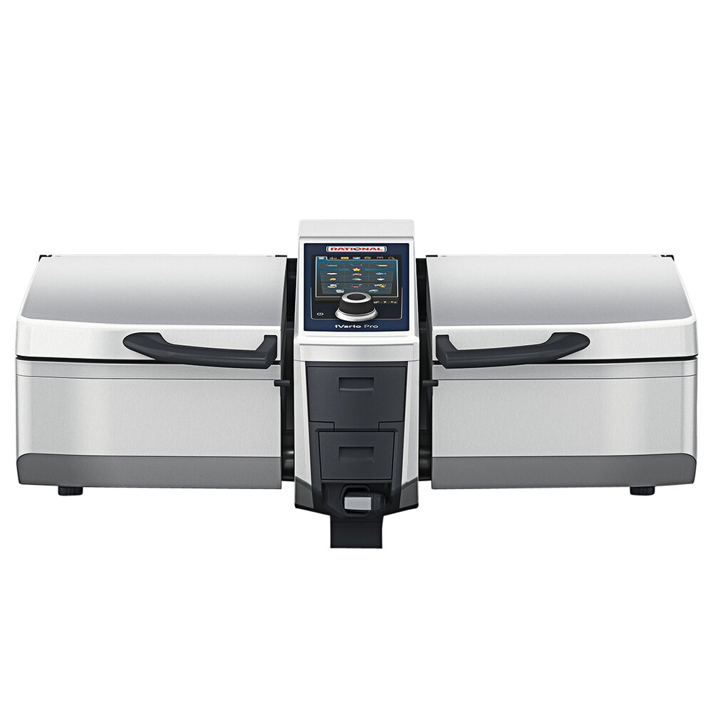 Rational iVario Pro 2-XS 9 Gallon 2 Pan Electric Tilt Skillet - 208/240V