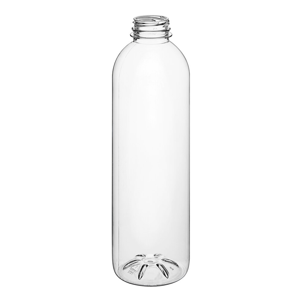 Captiva Containers 32 oz. Round PET Clear Juice Bottle - 92/Bag