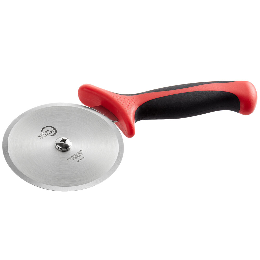 Mercer Culinary M18604RD Millennia® 4" High Carbon Steel Pizza Cutter ...