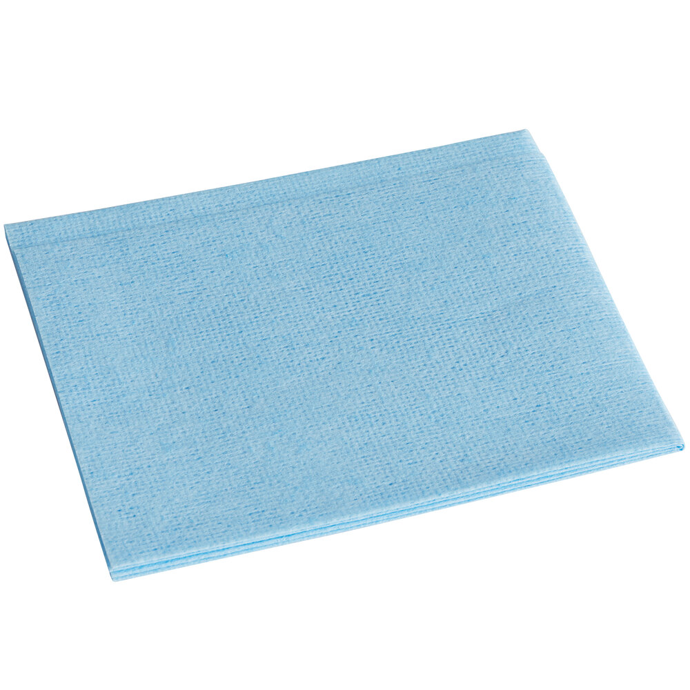 ChoiceHD 13 1/2" x 20" Blue Medium-Duty Antimicrobial Foodservice Wiper ...