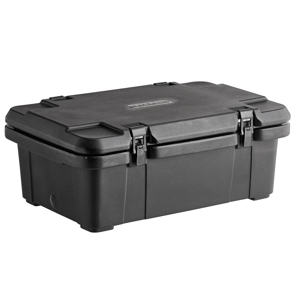 CaterGator Black Top Loading Insulated Food Pan Carrier with Vigor Full ...