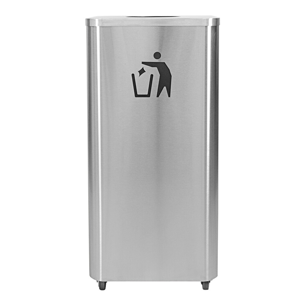 Ex-Cell Kaiser LDW-24 SS 24 Gallon Stainless Steel Rectangular Waste ...