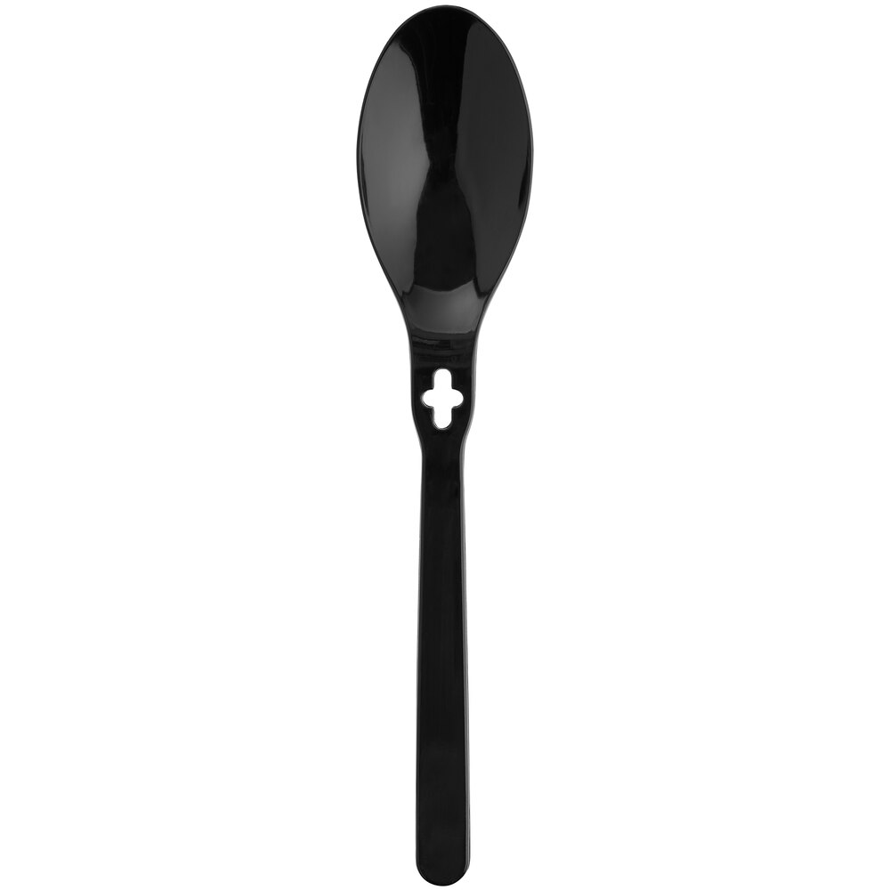 WeGo Black Polystyrene Spoon Dispenser Refill - 1,000/Case