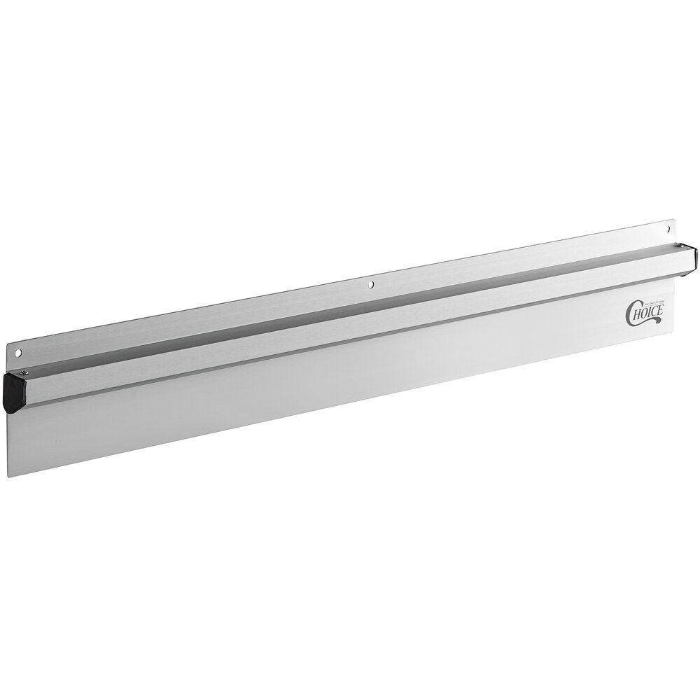 Choice 24" x 3 1/2" Aluminum Wall-Mounted Ticket Holder