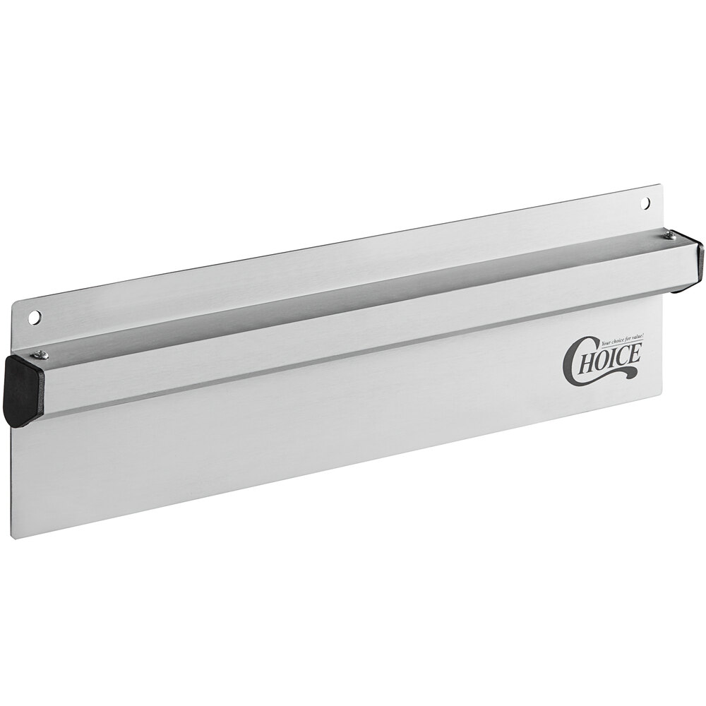 Choice 12" x 3 1/2" Aluminum Wall-Mounted Ticket Holder