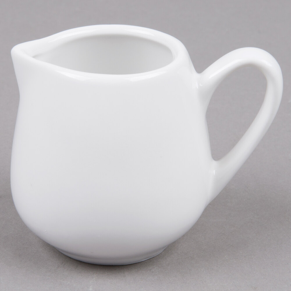 American Metalcraft PCR25 2.5 oz. White Porcelain Creamer