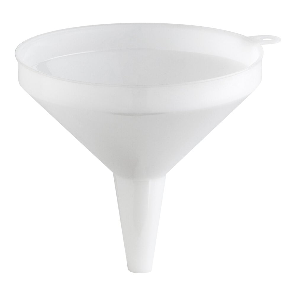 Choice 16 oz. 6 1/4" White Plastic Funnel