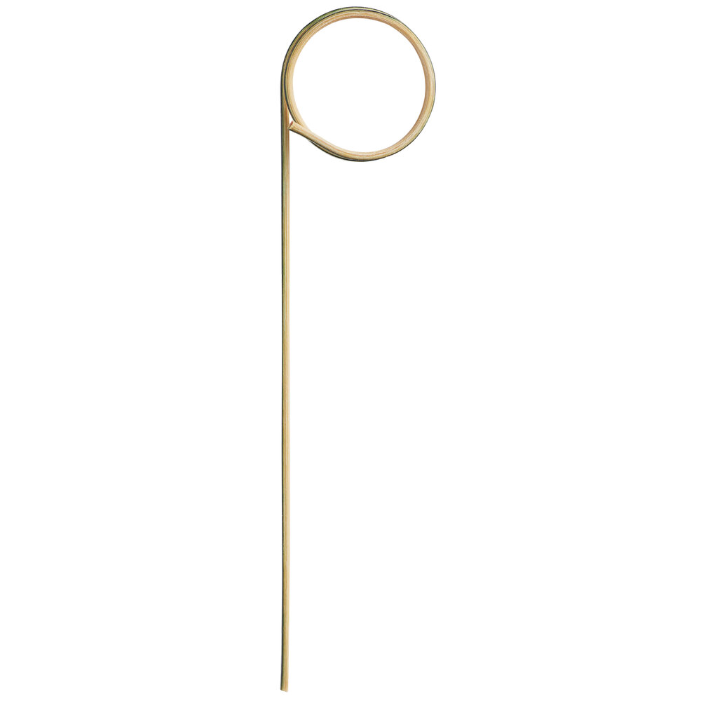 Bulk EcoChoice Black Bamboo Loop Food Picks - Compostable