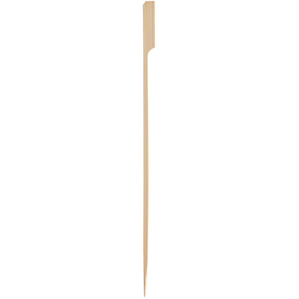EcoChoice Compostable 9 7/8" Bamboo Paddle Food Pick / Skewer - 100/Bag