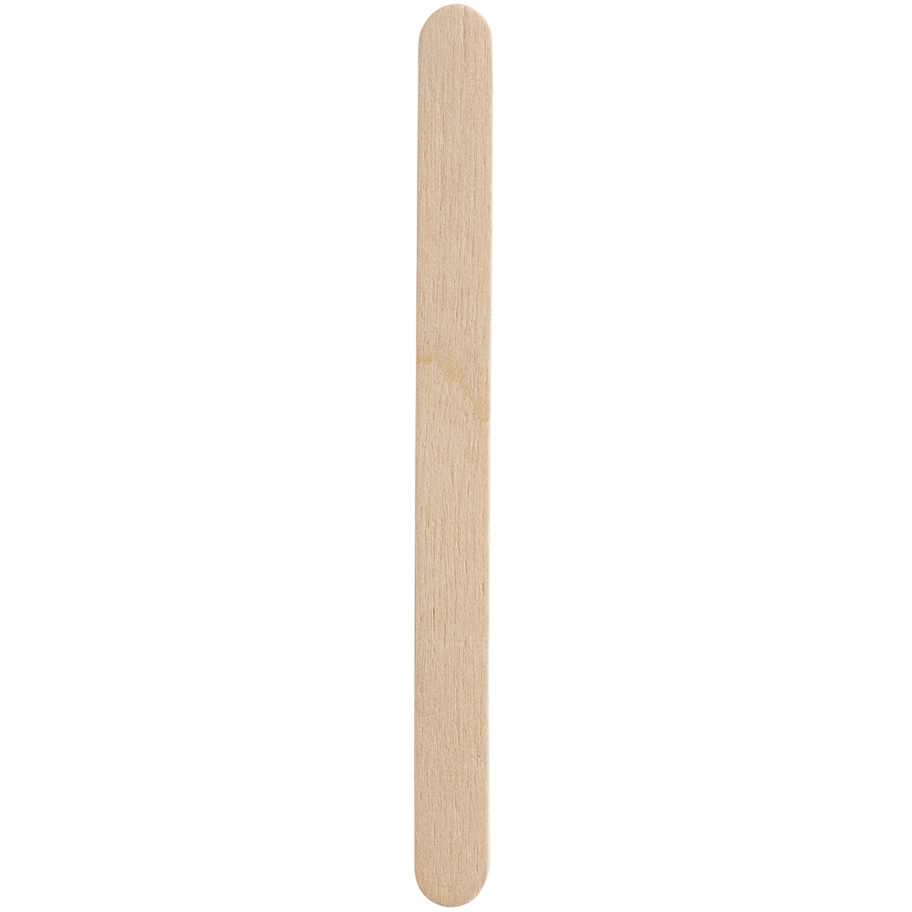 Choice 4 1/2" Eco-Friendly Wooden Popsicle Stick - 50/Pack