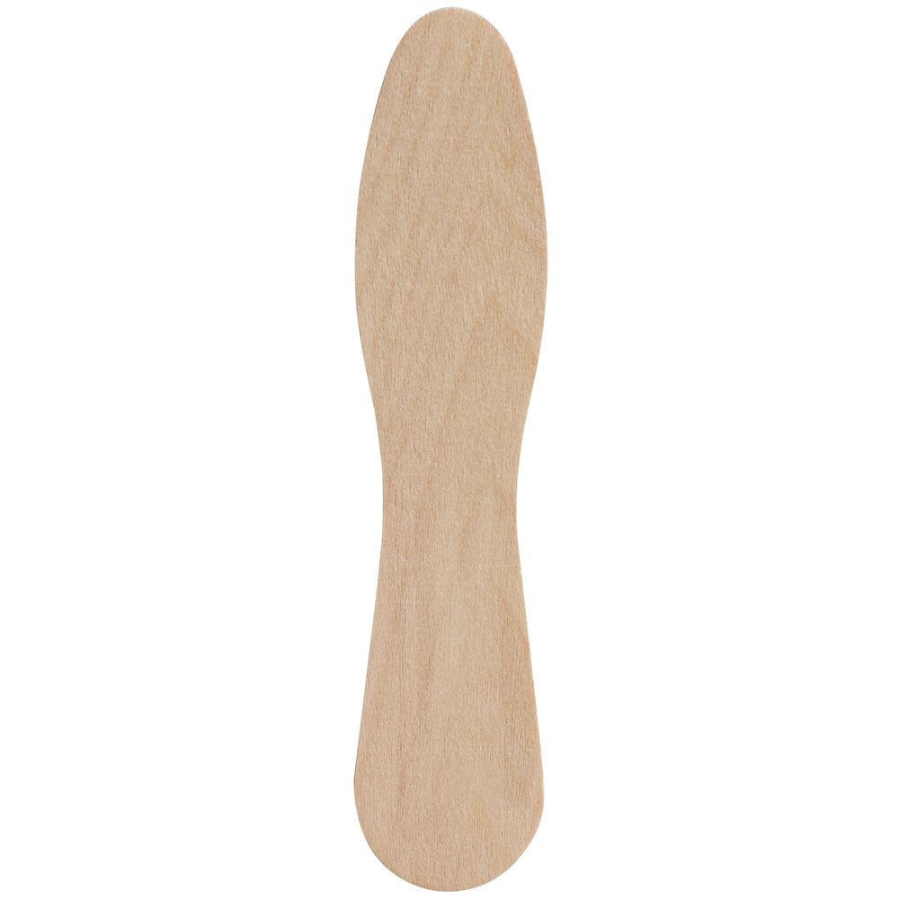 Choice 3" Eco-Friendly Unwrapped Wooden Taster Spoon - 10,000/Pack