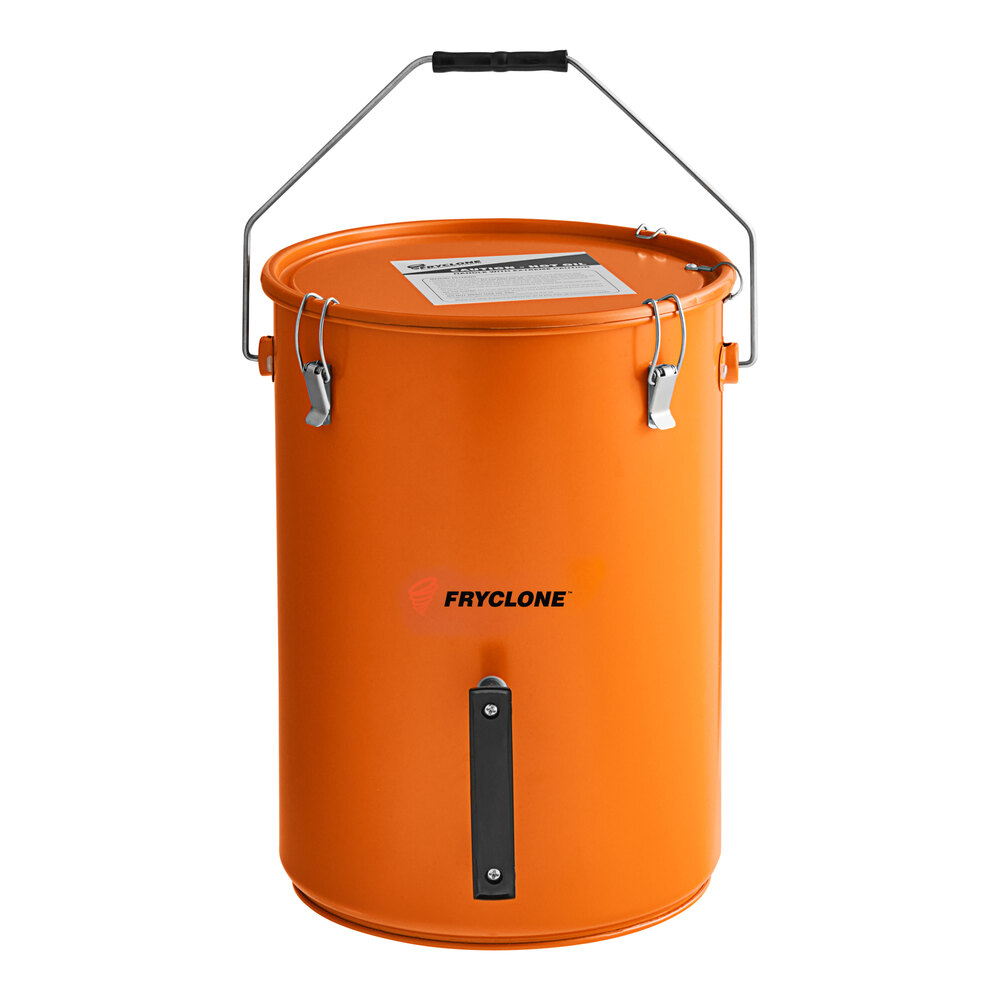 Fryclone 6.5 Gallon Orange Utility Oil Pail