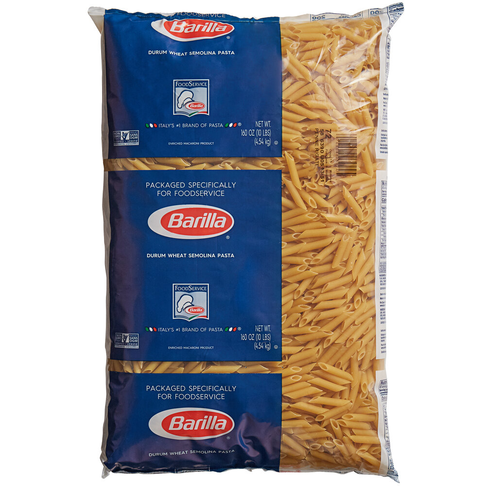 Barilla Penne Rigate Pasta - 20 lb. | WebstaurantStore
