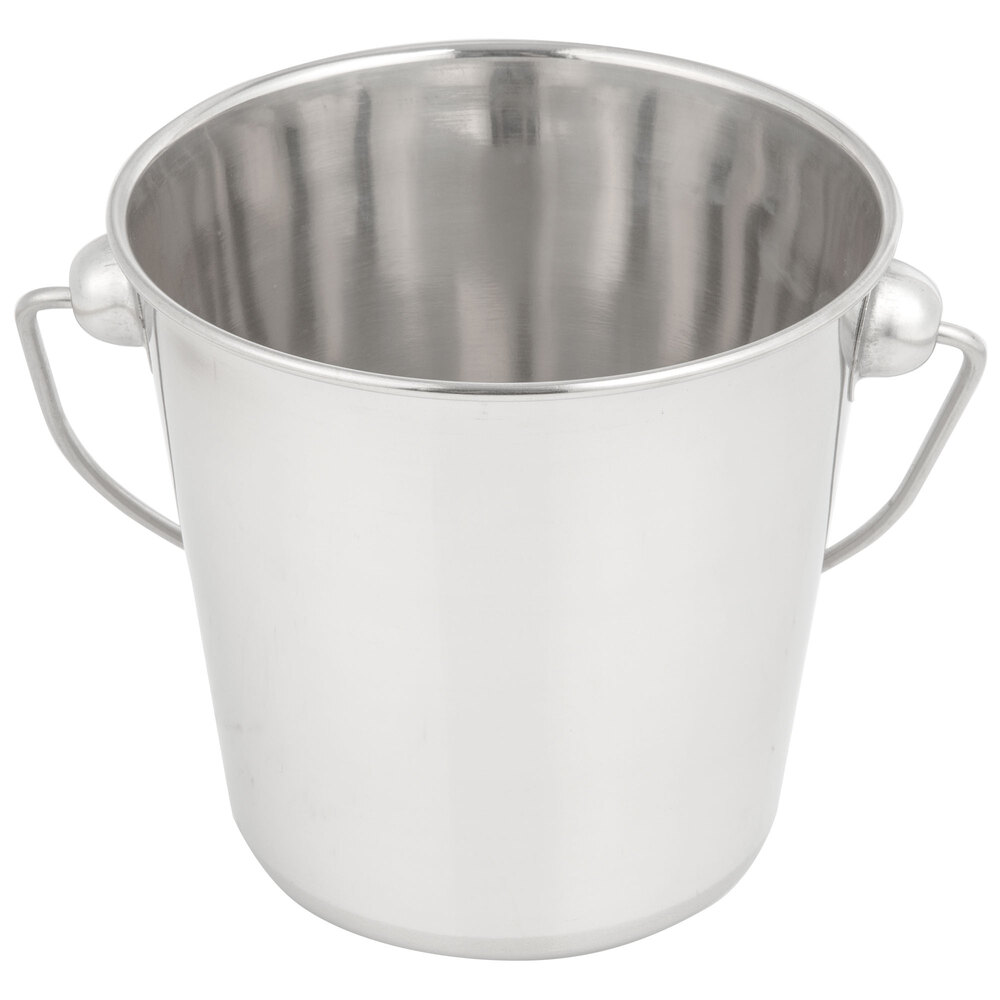 American Metalcraft SSP61 Mini Stainless Steel Pail - 6 1/4" x 5 3/4"