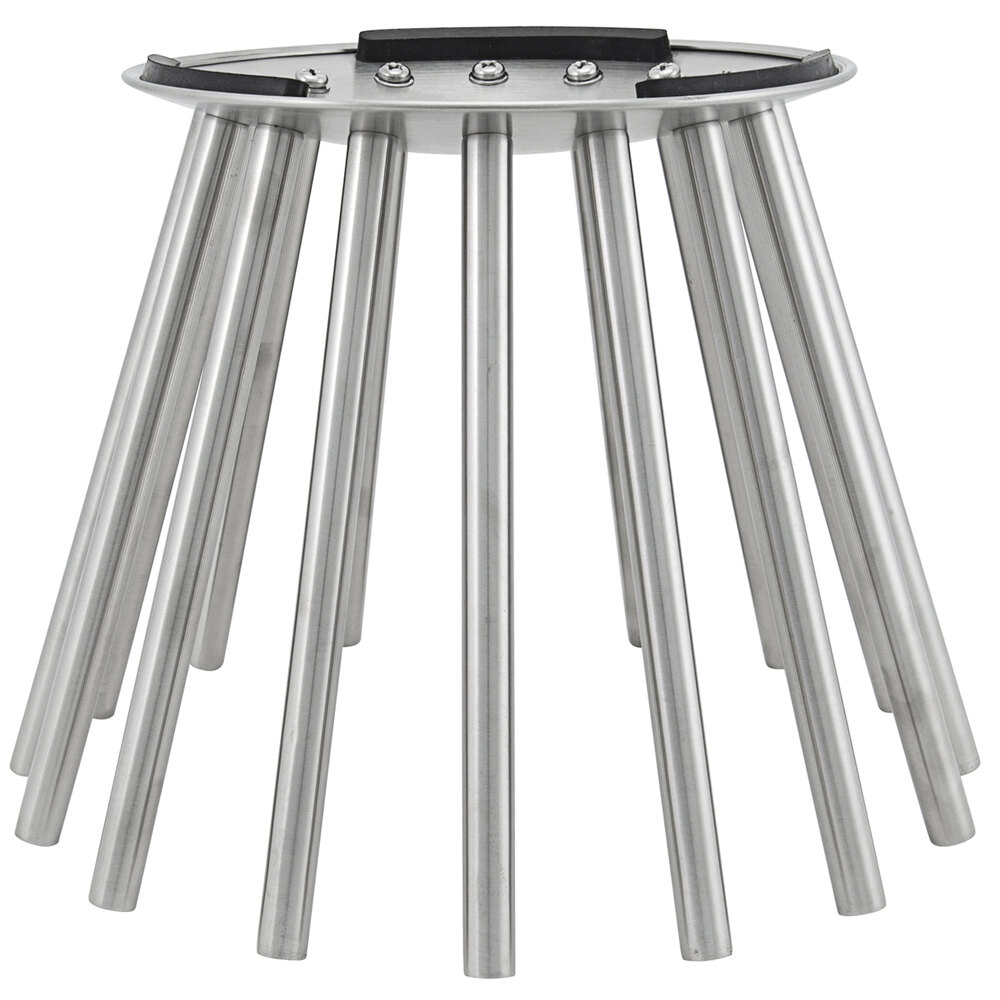 Front of the House 11" x 8" Stainless Steel Round Sundial Basket ...